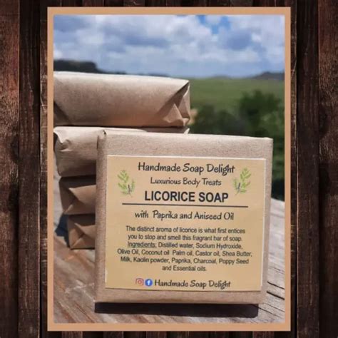 Licorice Soap Hand Made Soap Delight