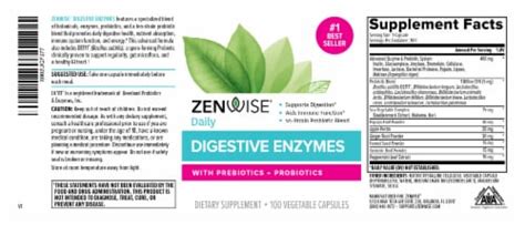 Zenwise Digestive Enzymes Supplements 100 Ct Frys Food Stores