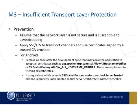 Owasp Top 10 Mobile Risks Ppt