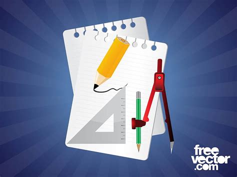 학교 용품 그래픽 Ai Uidownload