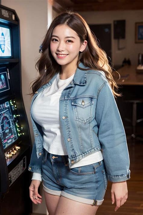 Ai로 만든 청청패션 여자 피팅모델 이미지 만들기 2023 청청 패션 아름다운 아시아 소녀 멋진 여자