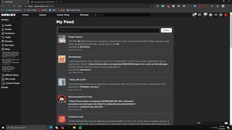 My Feed No Longer Updating Website Bugs Developer Forum Roblox