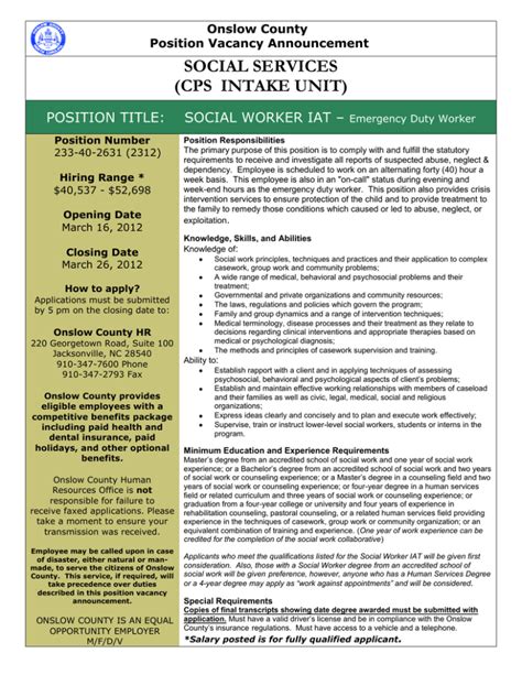 Social Services Cps Intake Unit