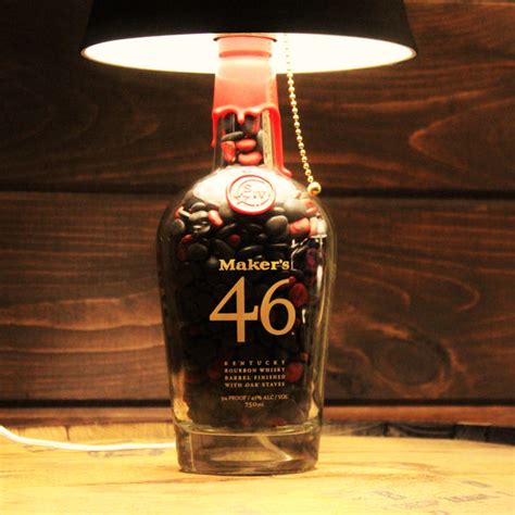 Makers 46 Bourbon Whiskey Bottle Lamp Bottlecraft By Tom