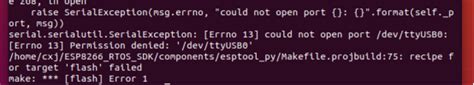 Permission Denied Dev Ttyusb
