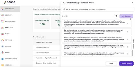 Pre Screening Question Generator SenseHQ
