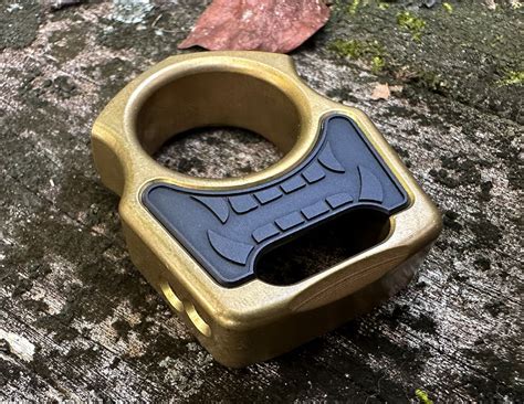 Custom Single Finger Brass Knuckles Edc Bottle Opener Swampy Shark
