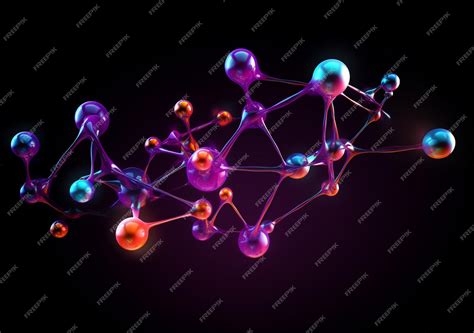 Premium Ai Image Science In Art Molecular Structure Elegance
