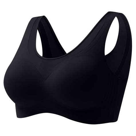Munlar Womens Bra Sheer Stretchy Seamless Wire Free Everyday Bra Black