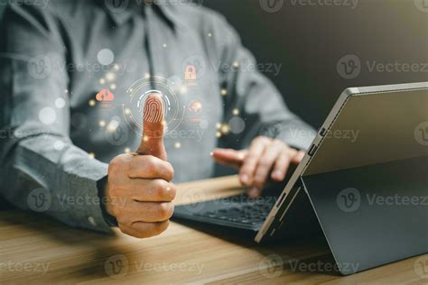 Fingerprint Scanning Authentication Cybersecurity And Fingerprint Password For Future