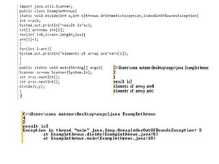 Exceptionhandling PPT