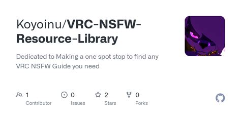 github koyoinu vrc nsfw resource library dedicated to making a one