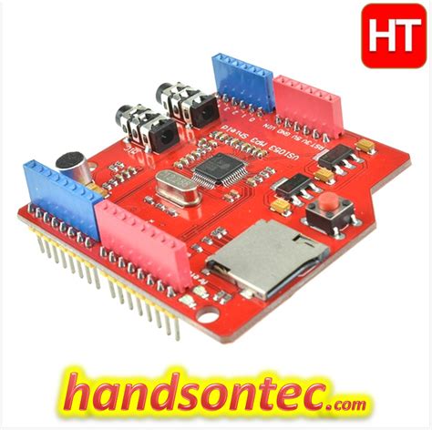 Vs1053b Mp3 Arduino Shield Handson Tech