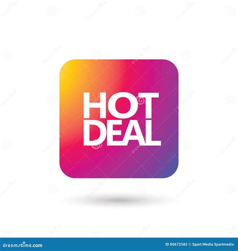 Hot Deal Sale Wallpaper Instagram Gradient Color Logo Sign Vector