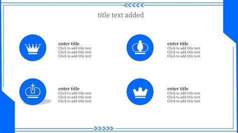 Blue Frame With Four Different Icons Diagram Google Slide Theme And Powerpoint Template Slidedocs