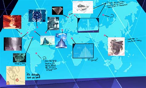 Map Of Gem Locations Steven Universe Locations Universe