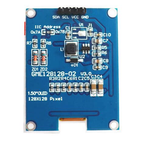 Inch OLED Display Panel Module Unit X Pixels Pins I C Interface With LED Display