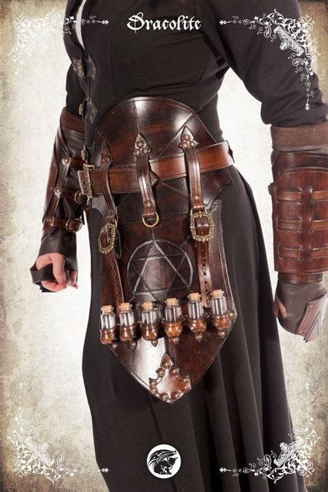 Alchemist Tasset Medieval Alchemist Flask Holder For Larp Action