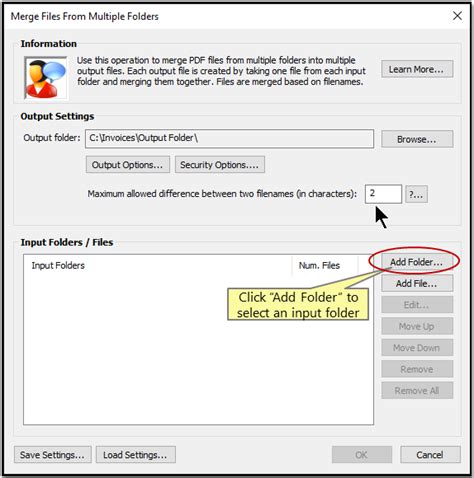 Merging Files From Multiple Folders Into Multiple Pdf Files Using