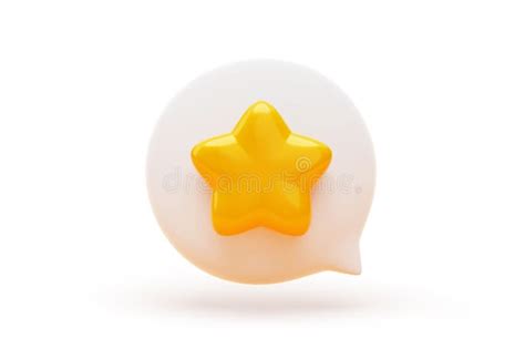 Yellow Stars On Speech Bubble Customer Rating Feedback Best Service