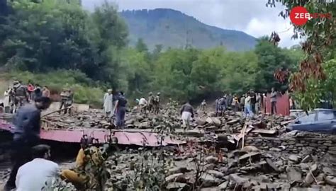 Cloudburst Hits Jammu And Kashmirs Ganderbal District Flooding Nearby