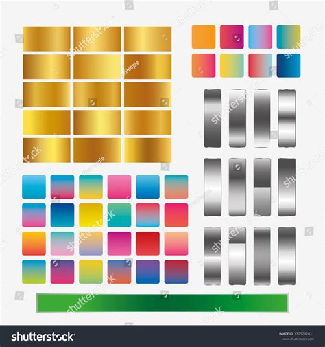 Large Set Different Gradients Design Stock Vector Royalty Free