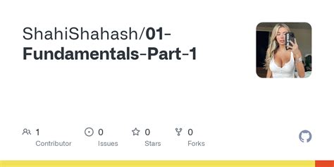 GitHub ShahiShahash Fundamentals Part
