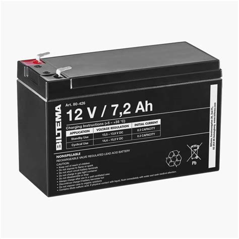 Lead Accumulator 12 V 72 Ah 151 X 65 X 94 Mm Biltemano