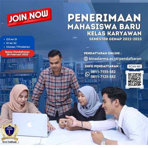 Ayo Daftar Kuliah Di Universitas Bina Darma Palembang Promo Mahasiswa