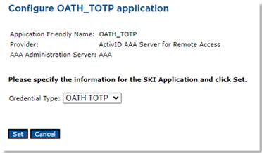 Configuring An OATH Application With ActivID AAA Server ActivID CMS