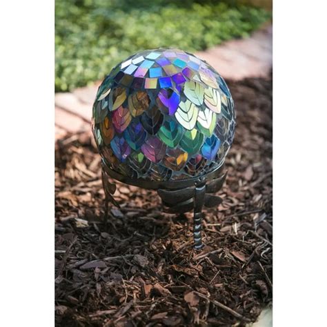 Evergreen Enterprises Dragonfly Adorned Metal Gazing Ball Stand