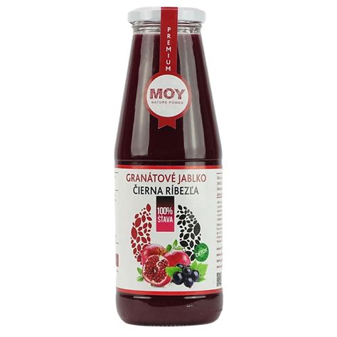 Džús Granátové Jablko čierna Ríbezľa 100 šťava 700ml Moy Zdravé Šťavy