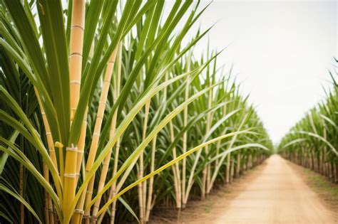 Plantação De Cana De Açúcar Indústria De Mineração De Açúcar Generative