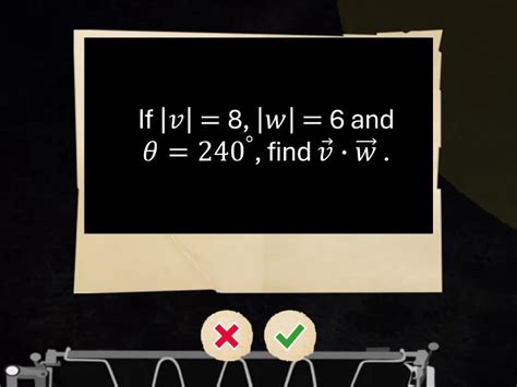 Component Of Vector And Dot Product Tarjetas Flash