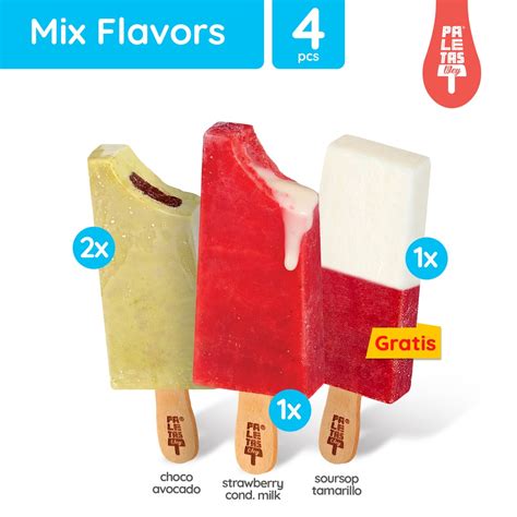 Jual Es Krim Paletas Wey 2 Choco Avocado 1 Strawberry Cond Milk 1