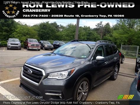 Magnetite Gray Metallic 2021 Subaru Ascent Touring Slate Black