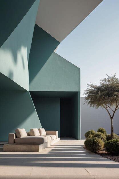 Premium Photo Abstract Architectural Forms Creating A Sense Of Space