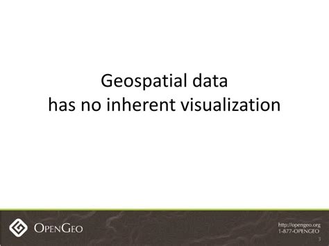PPT Geospatial Data Has No Inherent Visualization PowerPoint