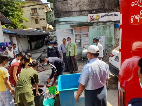 ဒဂုံမြို့သစ် မြောက်ပိုင်း မြို့နယ်တွင် ရေလိုအပ်လျက်ရှိသော ပြည်သူများထံသို့ မြို့နယ်အတွင်း ရှိ