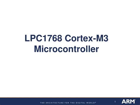 Ppt Lpc1768 Cortex M3 Microcontroller Powerpoint Presentation Free