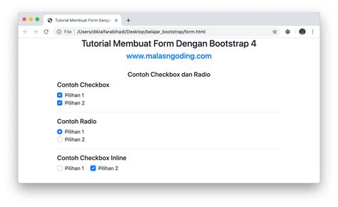 Bootstrap 4 20 Form Bootstrap 4 Malas Ngoding