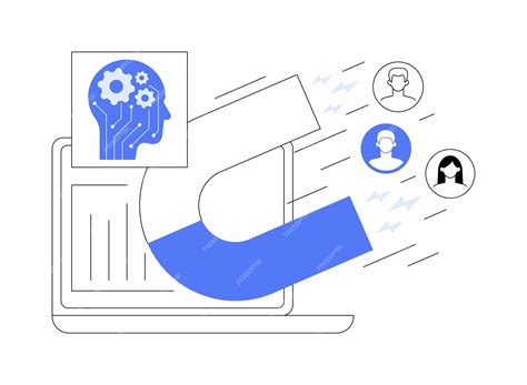 Premium Vector Aienhanced Automated Customer Engagement Abstract Concept Vector Illustration