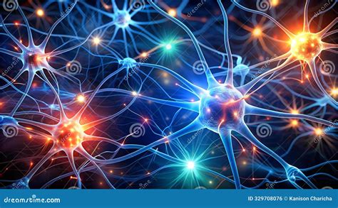 Electric Synapses A Symphony Of Neurotransmission Generative Ai Stock