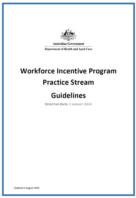 Workforce Incentive Program Australian Government Department Of