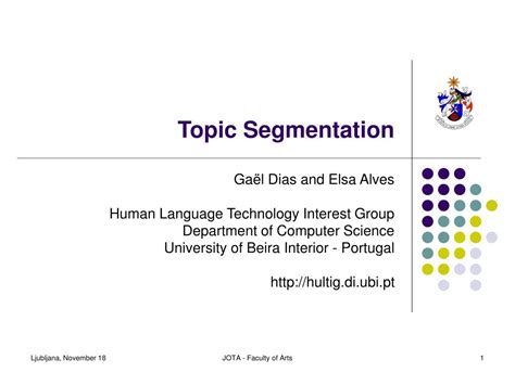 Ppt Topic Segmentation Powerpoint Presentation Free Download Id595344