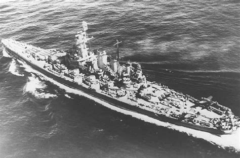 Overhead View Of The Fast Battleship Uss Washington 1000x662 R