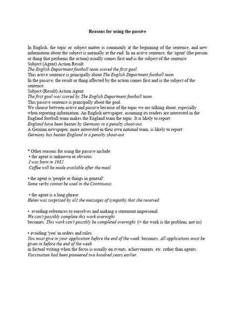 Passivization Pdf