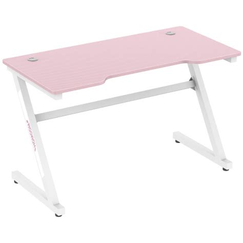 HOMCOM Z Shaped Racing Style Gaming Desk W Cable Management Home