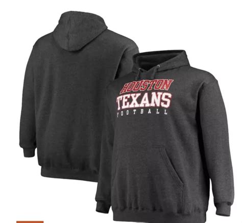 Houston Texans Fanatics Marca Big And Alto Pratica Pullover Felpa 4xlt