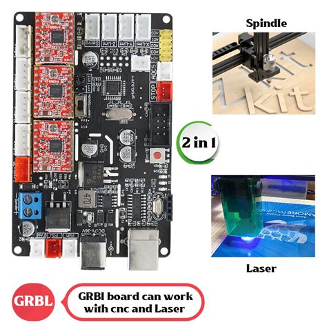 Grbl 32 Bit Cnc Controller Board 3 Axis Kit With Usb Port For Laser
